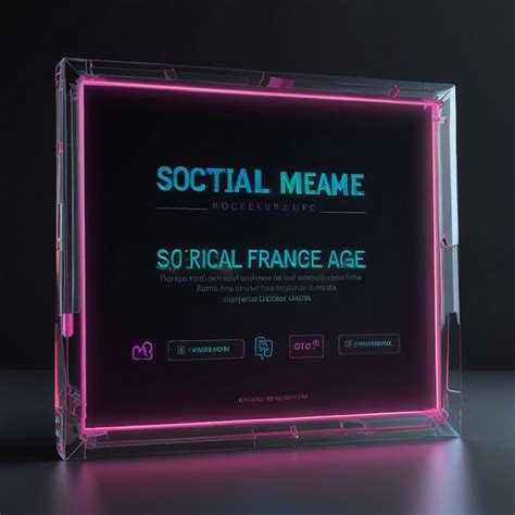 Gradient Glow Frame Shape Premium Ai Generated Image