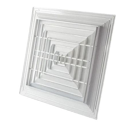 Hvac Ventilation Air Drop Ceiling Diffuser Square 4 Way Air Vent Ventech