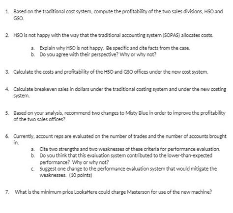 [solved] 1 Based On The Traditional Cost System Compute The Profitability Course Hero