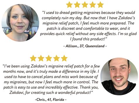 Zakdavi Migraine Relief Patch W I Z Z G O O C O M