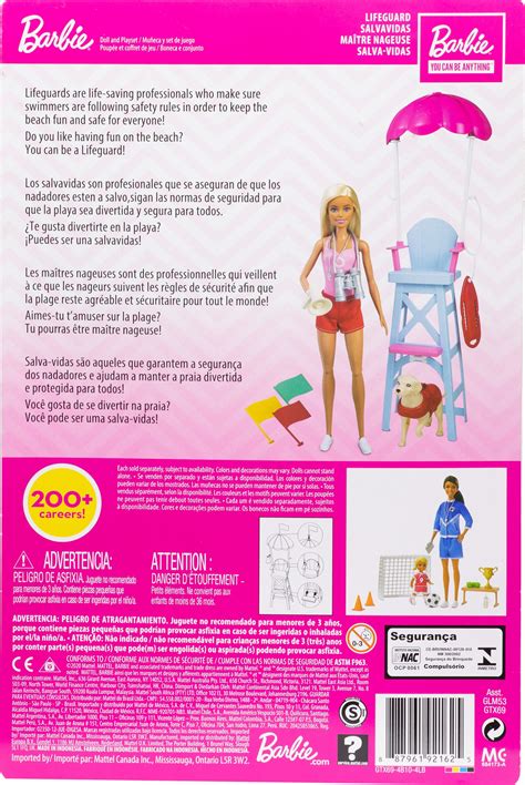 Barbie Lifeguard Doll And Playset Toys To Love