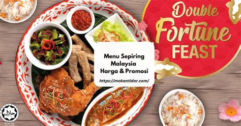 Menu Sepiring Malaysia Harga And Promosi Dikemas Kini 2025