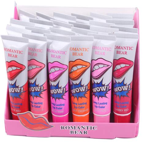 6 Colors Wow Magic Romantic Bear 15g Peel Off Lip Gloss Buy Romantic