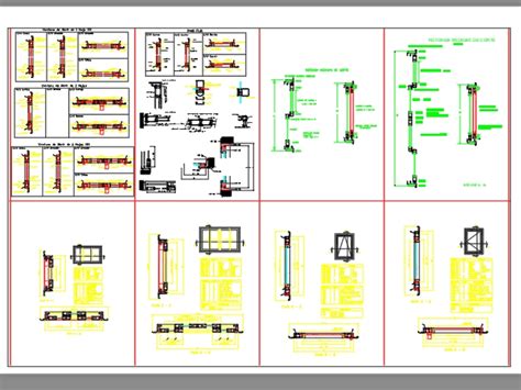 Details Of Various Sliding Doors In Autocad Cad 3 11 Mb Bibliocad