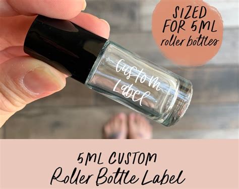 5ml Custom Roller Labels Roller Bottle Labels Diy Label Only Etsy