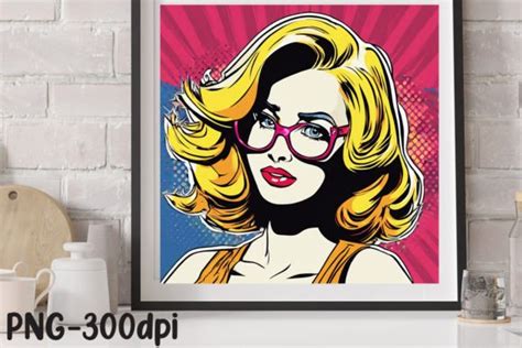 Comic Style Pop Art Girl Sublimation Graphic By Printexpert · Creative Fabrica