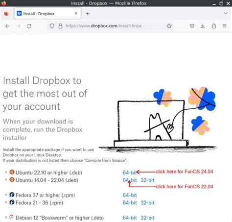 How To Install Dropbox On Funos Funos
