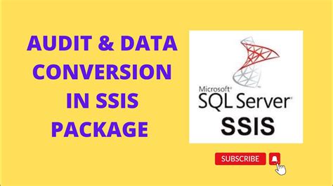 Audit And Data Conversion In Ssis Package Youtube