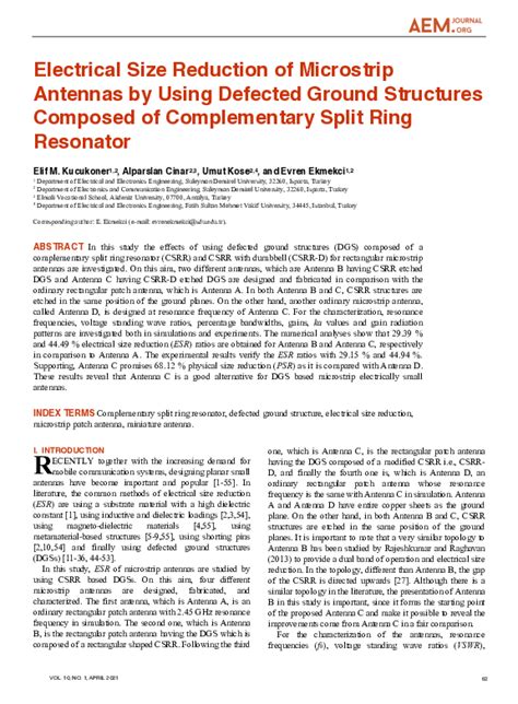 pdf electrical size reduction of microstrip antennas by using