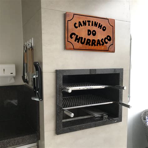 Placa Cantinho Do Churrasco Em Madeira Maciça Entalhada