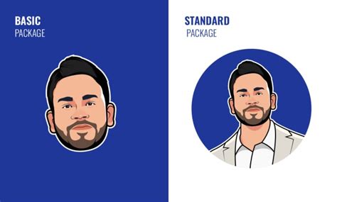 Draw Amazing Flat Minimal Cartoon Portrait Profile Avatar From Your