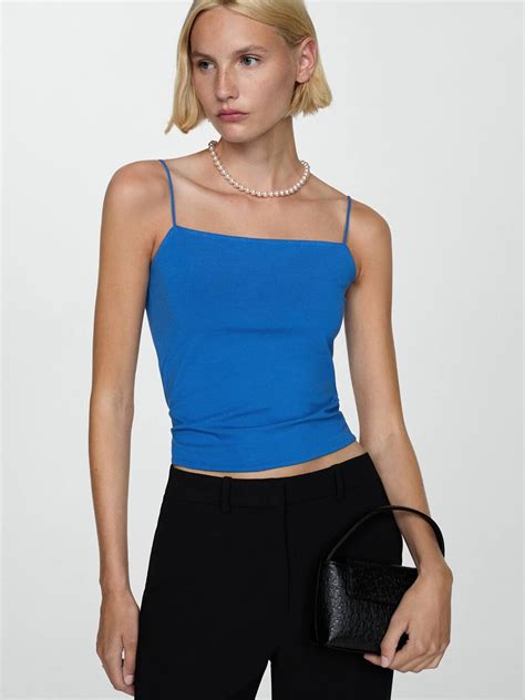 Buy Mango Crop Cami Top Tops For Women 30743222 Myntra