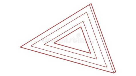 Basic Geometric Outline Drawing Of A Simple Triangle Vector Design