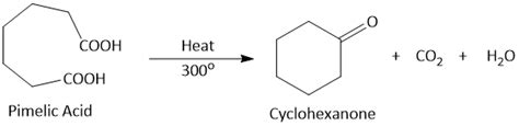 Action Of Heat On Dicarboxylic Acids
