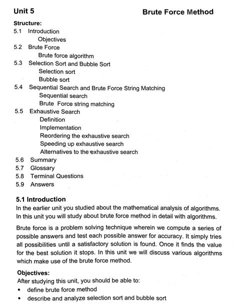 Solution Analysis And Design Of Algorithms Brute Force Method Studypool