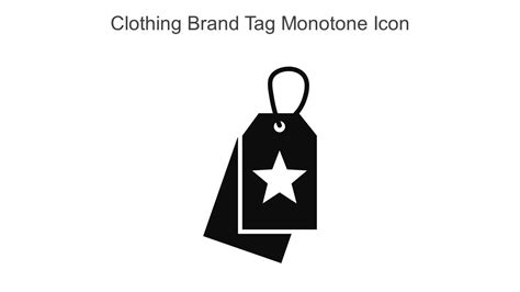 Clothing Brand Tag Monotone Icon In Powerpoint Pptx Png And Editable
