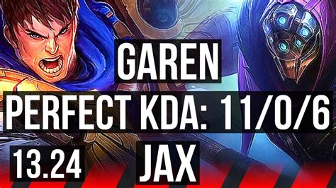 Garen Vs Jax Top 1106 6 Solo Kills Legendary 800 Games Kr