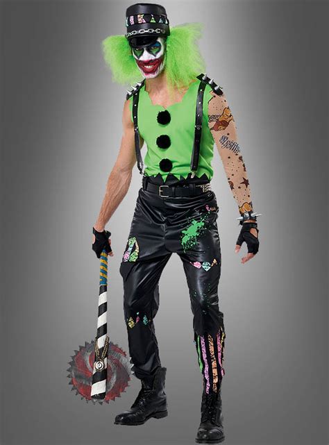 Clown Kostüm Nick Neon Herren Kostümpalast