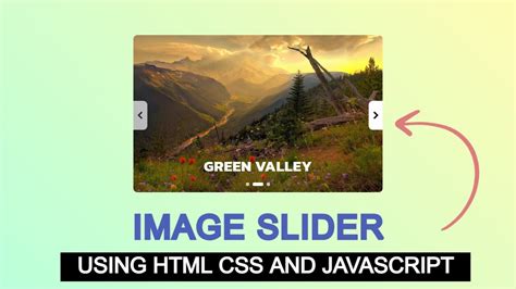 Image Slider With Buttons Using Html Css And Javascript Youtube