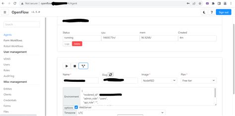 nodered instance not responding openrpa openiap