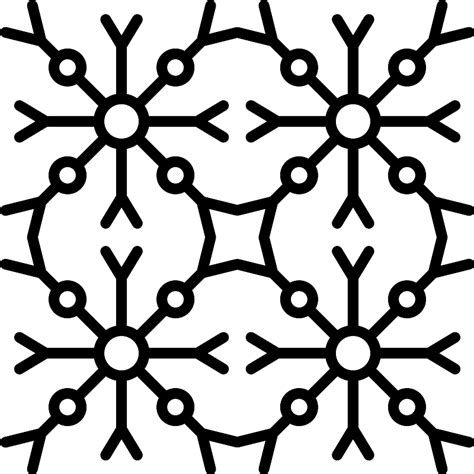 Snowflake Pattern Vector SVG Icon SVG Repo