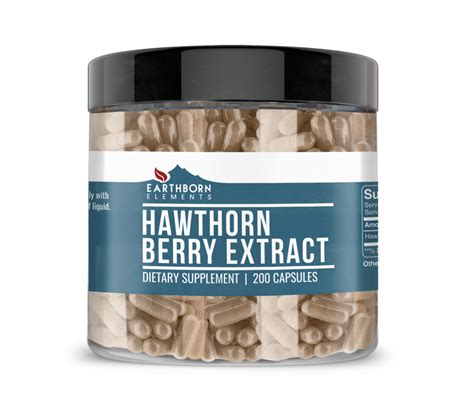 Hawthorn Berry Extract Capsules Earthborn Elements
