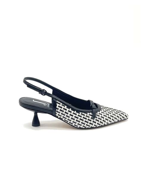 Simona Slingback In Nappa Nera Giorgia Spagnoletto Shoes