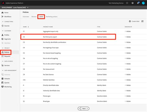 데이터 거버넌스 프레임워크 적용 Adobe Experience Platform