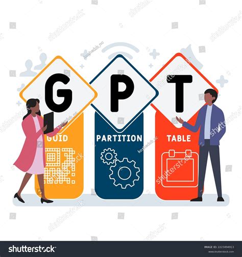 Gpt Guid Partition Table Acronym Business Stock Vector Royalty Free 2223494913 Shutterstock