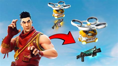 Only Loot From Drones Fortnite Challenge Youtube