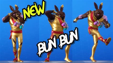 Fortnite Bun Bun Skin W All Popular Emotes Youtube