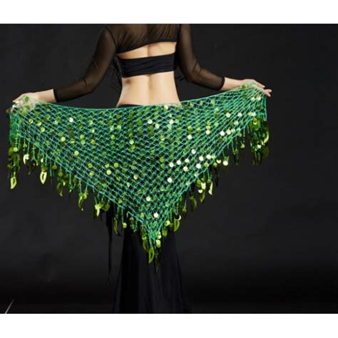Rainbow Gold Belly Dance Tassel Coins Sequins Belt Belly Dance Hip