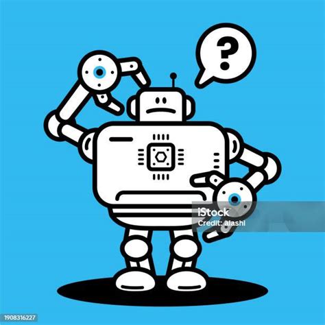 An Artificial Intelligence Robot Feels Confused A Moment Of Confusion