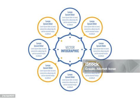 순환 정보 템플릿입니다 산업 비즈니스 기술 교육 과학을 위한 인포그래픽 템플릿입니다 연례 보고서 책 잡지에 대한 인포그래픽 템플릿입니다 여덟 단계 인포그래픽 템플릿 8에