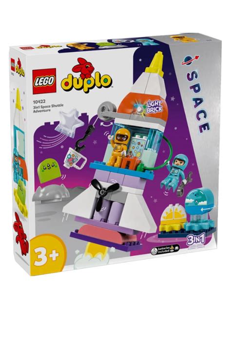 Lego Duplo ასაწყობი კონსტრუქტორი კოსმოსური ხომალდის თავგადასავალი 3 ერთში