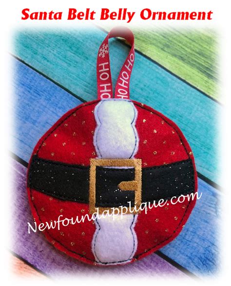 Christmas Belly Ornament Set Embroidery Machine Designs