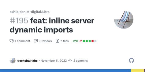 Feat Inline Server Dynamic Imports By Deckchairlabs · Pull Request