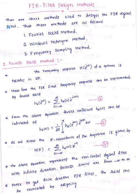 Solution Dsp Unit Fir Filter Design Part B Studypool