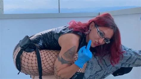 Mistress Red Devil Outdoor Strapon Fucking Pegging Anal In Terrace Mp4 Mistress Red Devil