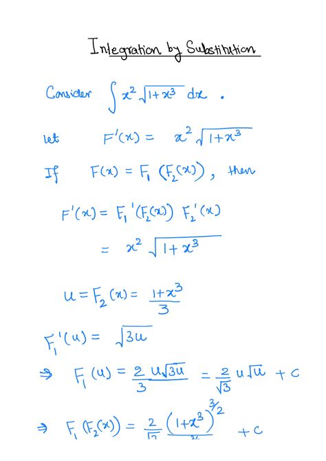 Solution Integration By Substitution Problems 2 Studypool