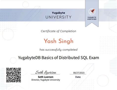 Yash Singh On Linkedin Distributedsql Yugabyte Database Learning