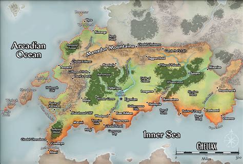 Pathfinder World Map