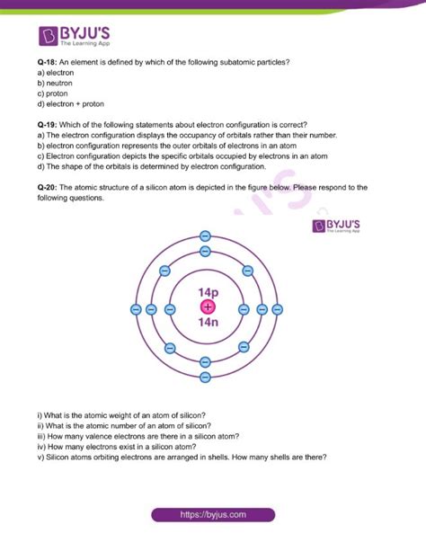 Atomic Structure Worksheet Chemistry Atomic Structure Worksh