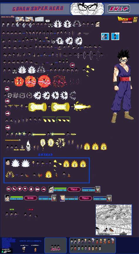 Sprite Swl De Gohan Super Hero By Kioshiro608 On Deviantart