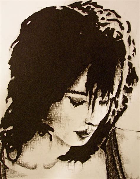 Lena Close Up Drawing By Greg Coffelt Fine Art America