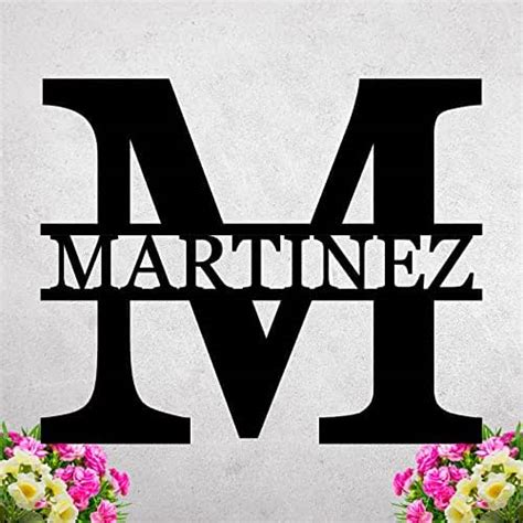 Amazon Com Personalized Metal Sign Monogram Metal Signs With Last Name Personalized Family