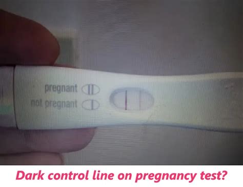 Dark Control Line On Pregnancy Test
