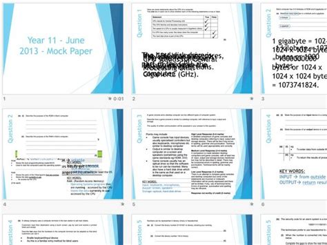 June GCSE Computing Mark Scheme Teaching Resources