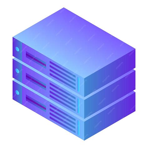 Premium Vector Server Icon Isometric Of Server Vector Icon For Web