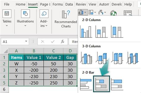 Tornado Chart In Excel Examples Templates How To Make